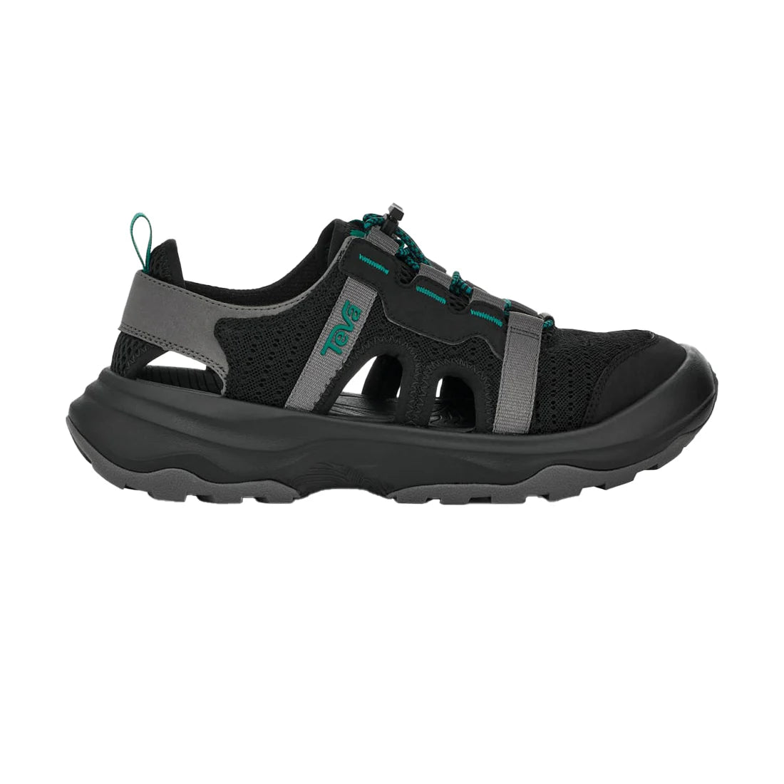 TEVA WOMEN'S OUTFLOW CT BLACK/GREEN – Adventure Camping & Fishing