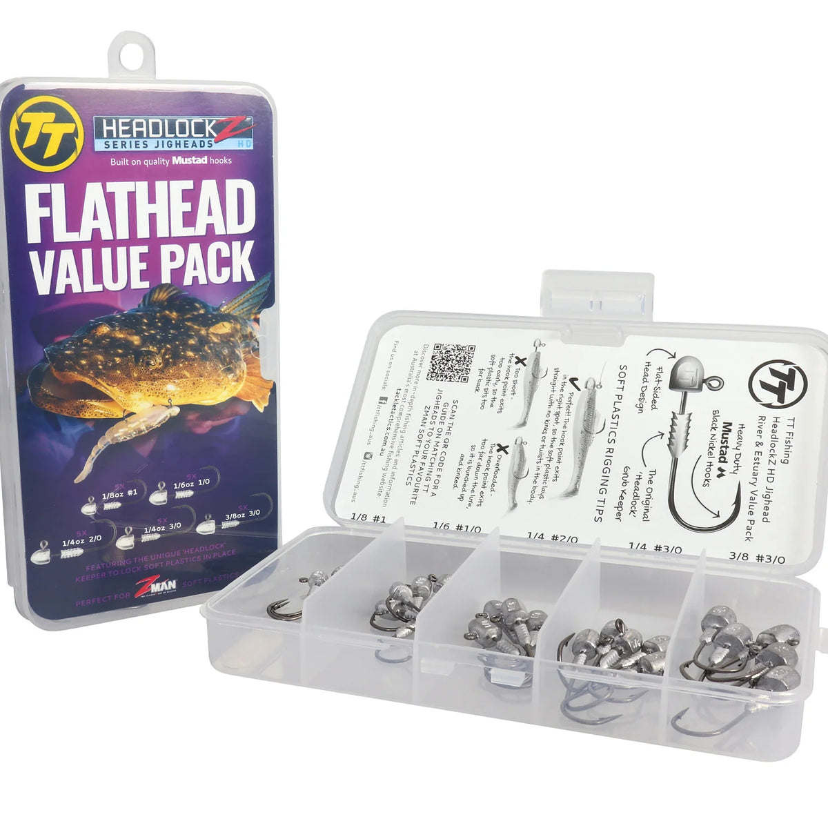 TT FISHING HEADLOCKZ HD FLATHEAD VALUE PACK - TT LURES ASSORTED JIG HE ...