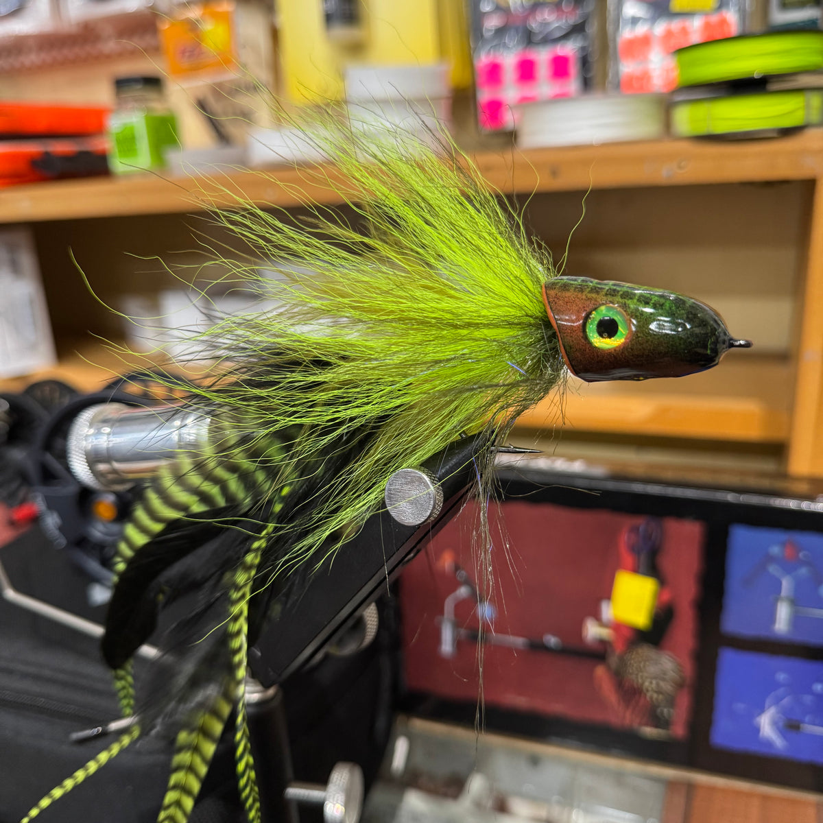 JOE'S FLIES DOUBLE ARTICULATED SLIDERS ( CHARTREUSE/BLACK ) – Adventure ...