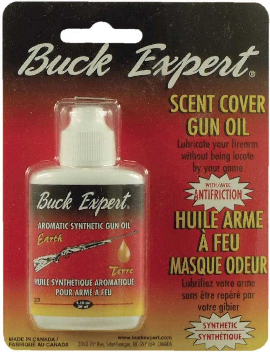 BUCK EXPERT EARTH SCENTED GUN OIL 36ML – Adventure Camping & Fishing