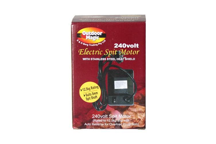 OUTDOOR MAGIC BBQ SPIT MOTOR 240V 12.5KG – Adventure Camping & Fishing