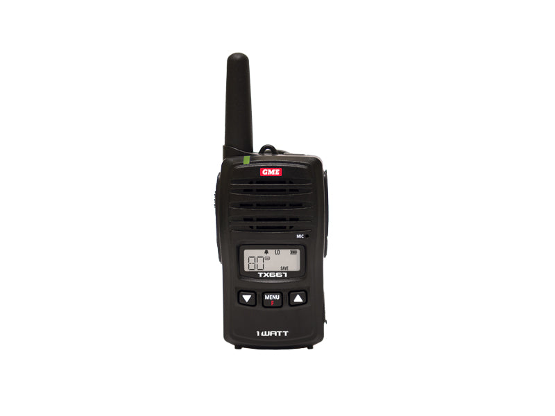 GME TX667 UHF 1WATT H/HELD RADIO – Adventure Camping & Fishing